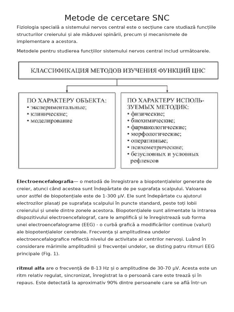 Metode de Cercetare SNC | PDF