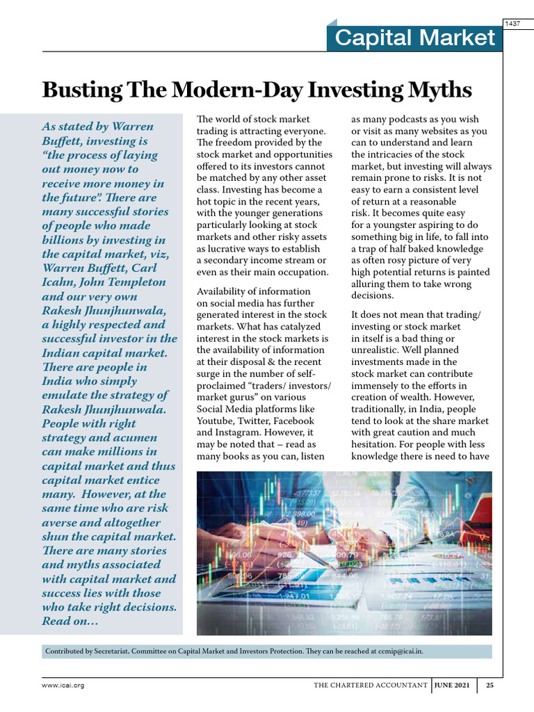 Cajournal-June2021-11 Busting The Modern Day Investing Myth | PDF