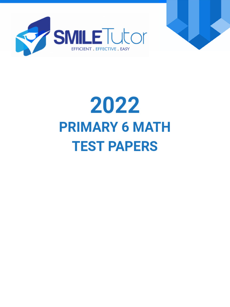 Httpssmiletutor - Sgwp-Contentuploads202401p6 Math 2022 PDF | PDF