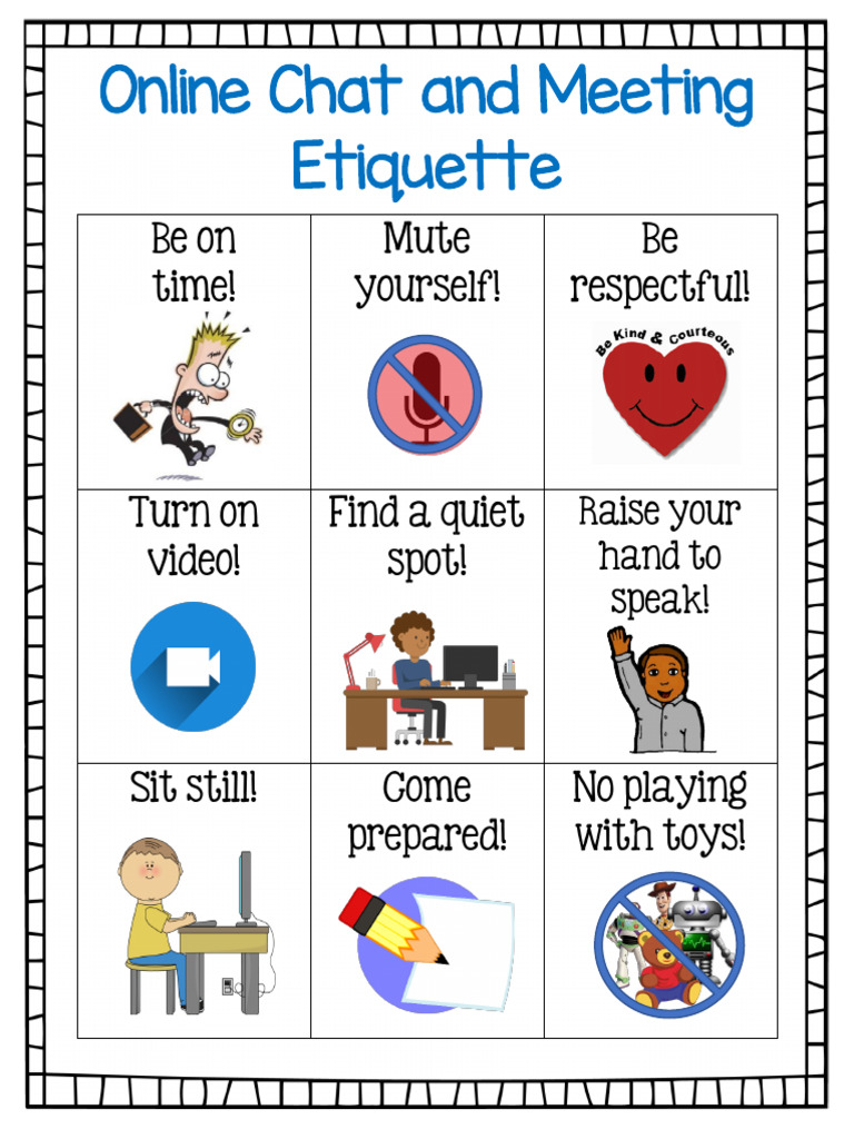 Online Chatand Meetings Etiquette | PDF