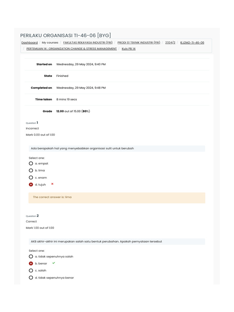 Kuis PB 14- Attempt review | PDF