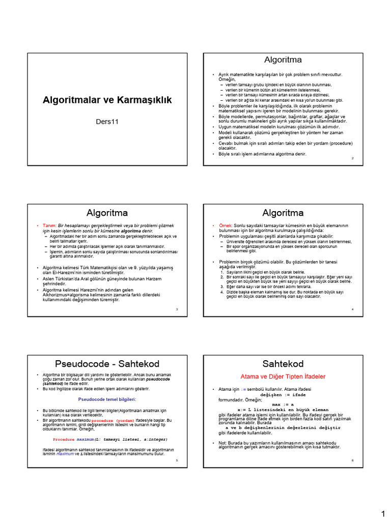 Ders 11 | PDF