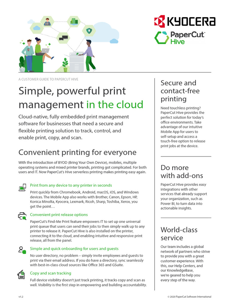 Kyocera Papercut Hive Factsheet | PDF