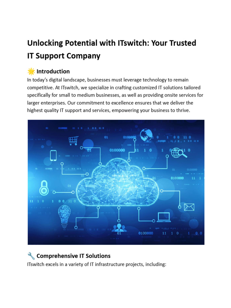 Your Trusted IT Support Company | PDF | Cloud Computing | Economies