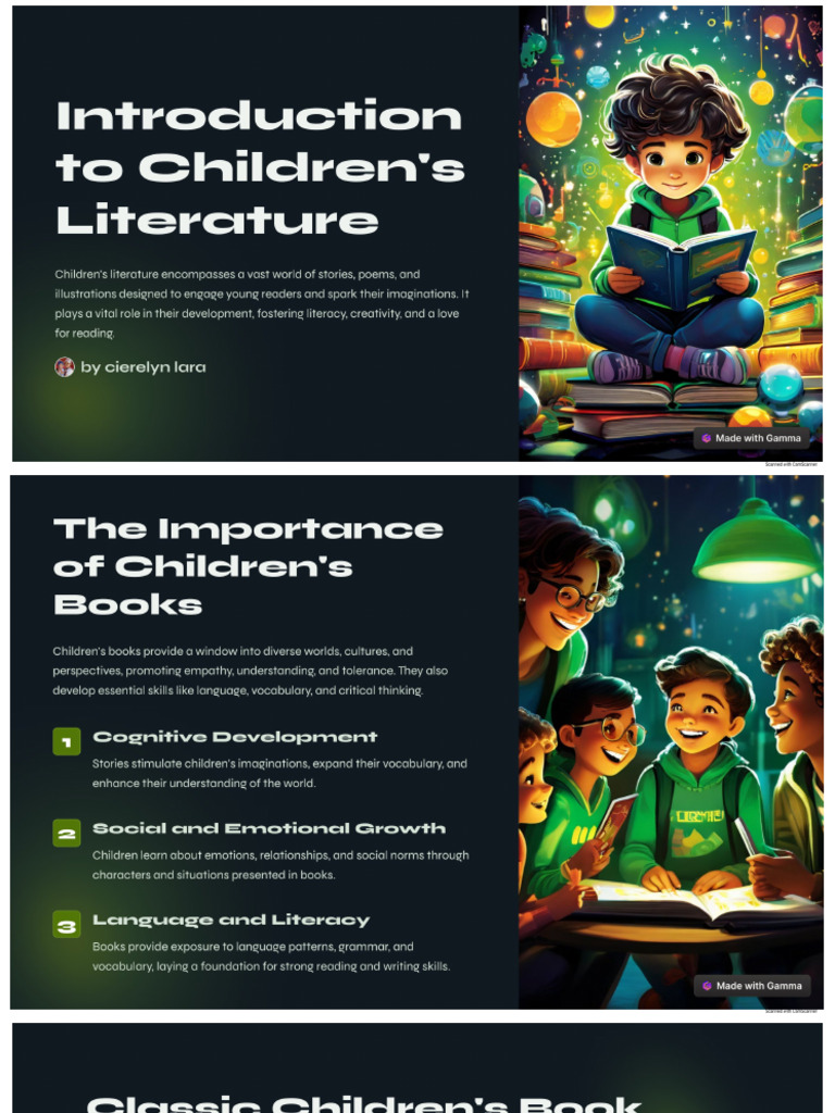 Introduction To Childrens Literature | PDF