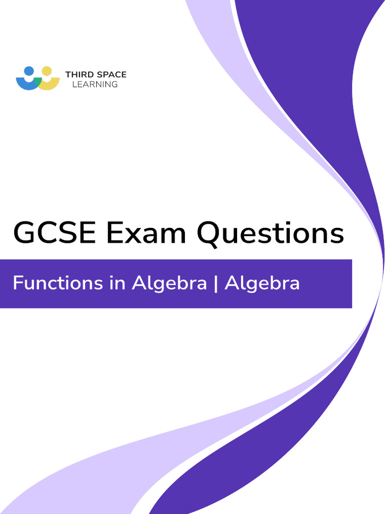 GCSE Exam Question Functions in Algebra | PDF