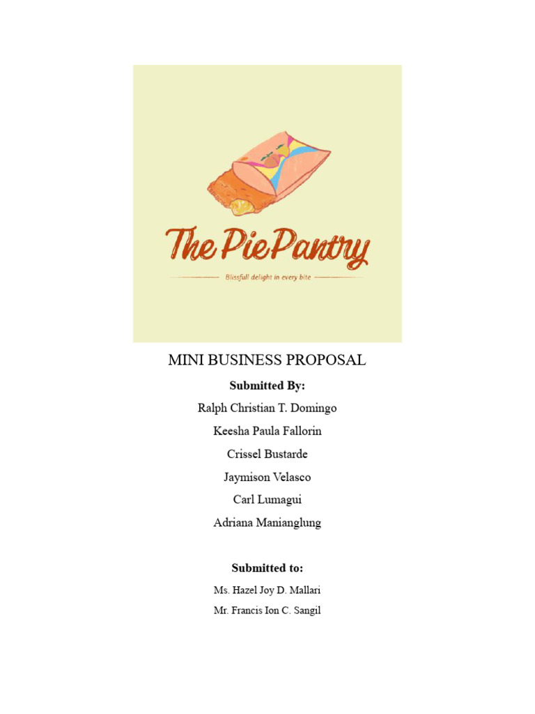 Group 5 Mini Business Proposal | PDF