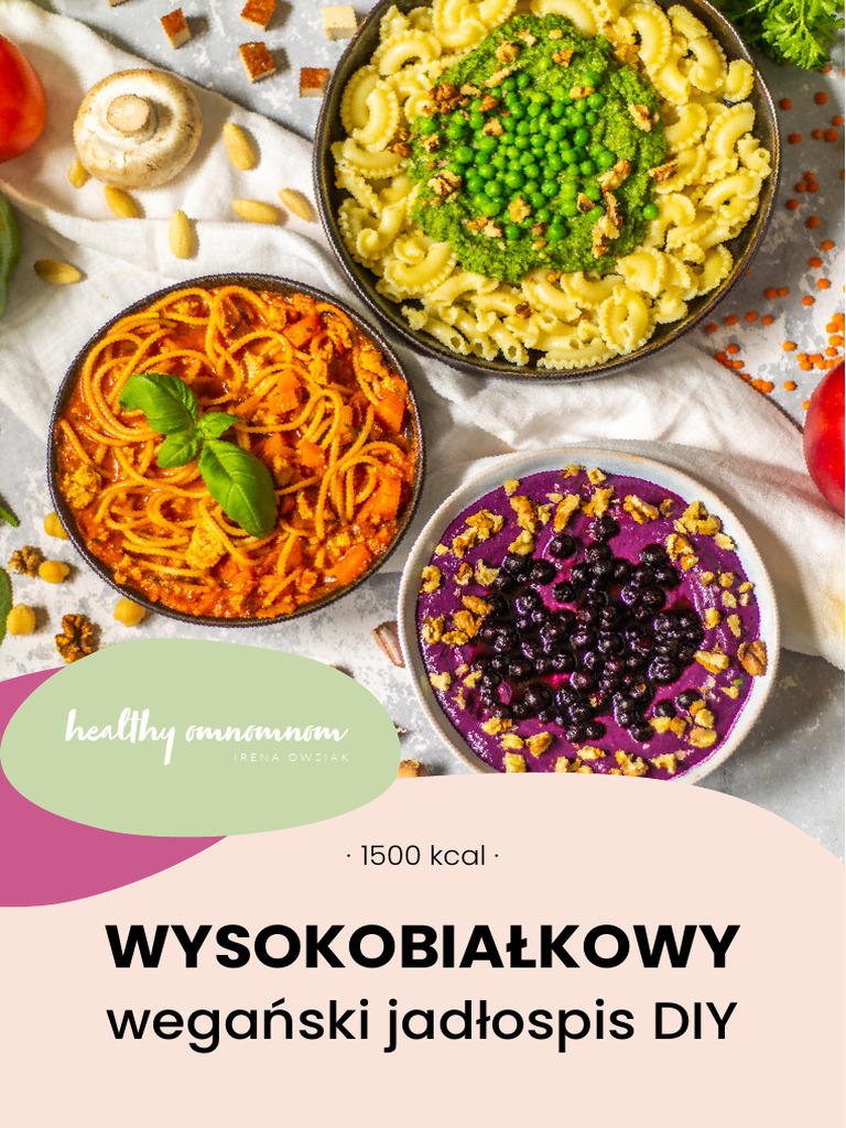 1500 Kcal - DIY WYSOKOBIALKOWY Ans0wk | PDF | Omega 3 Fatty Acid | Wellness