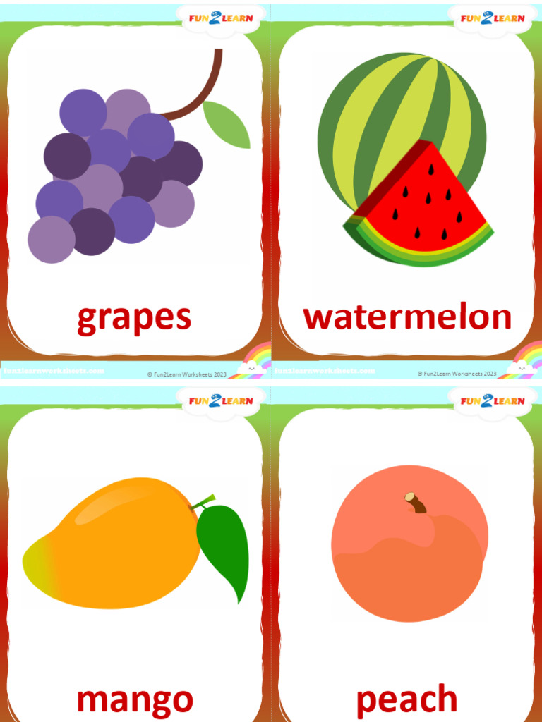 Lesson 3 Fruit and Vegetable and Color | PDF | Berry | Fruit