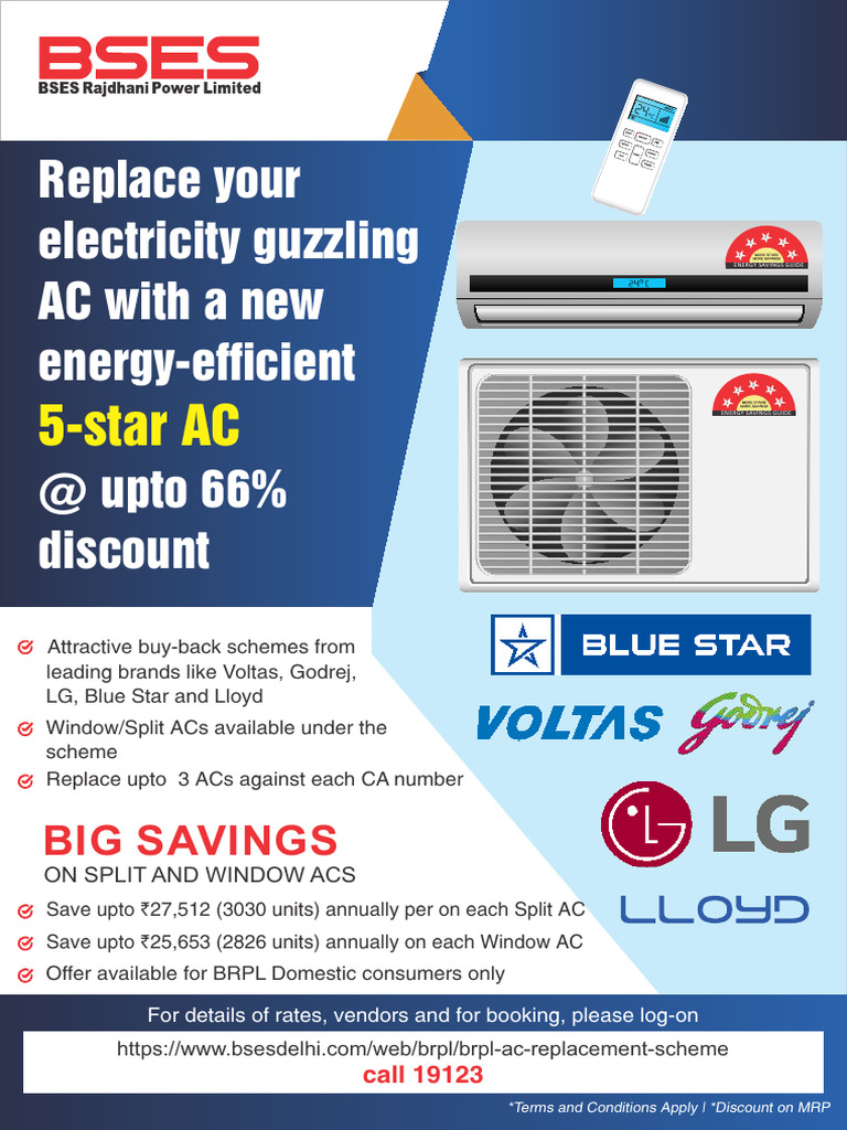 BRPL AC Replacement Scheme Flyer 14112023 | PDF | Power Inverter ...