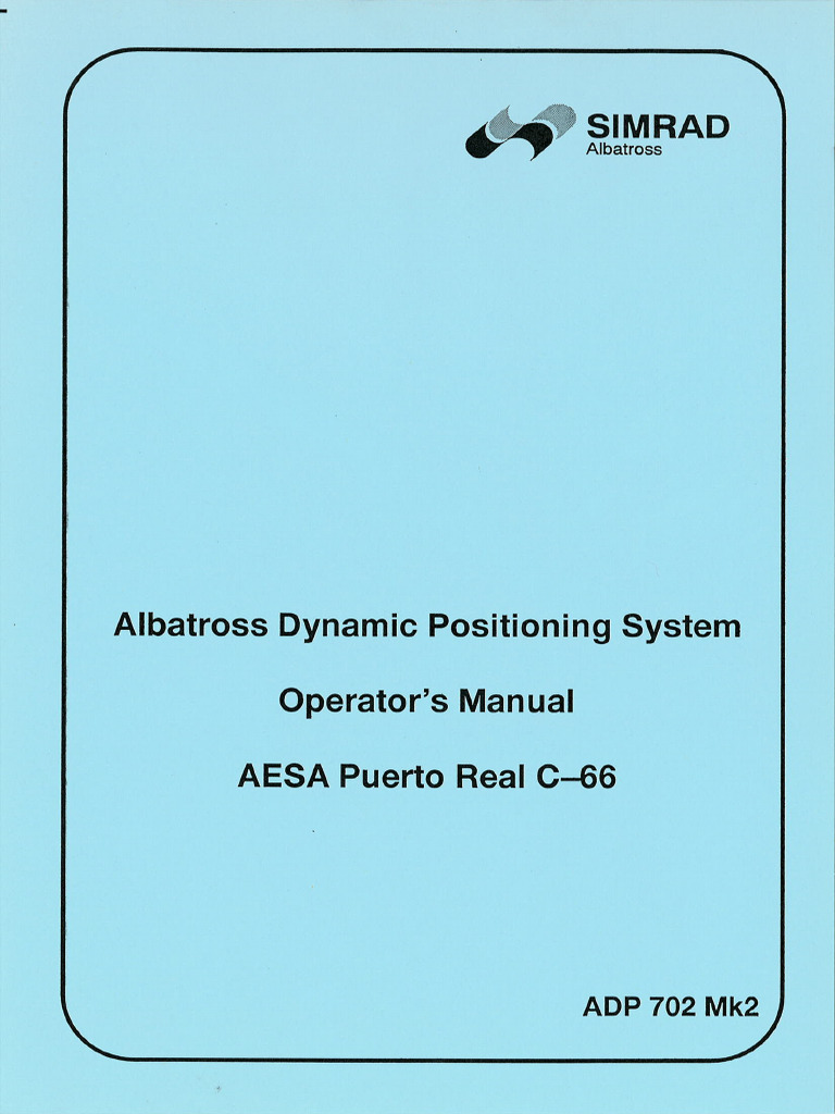 Albatross Dynamic Positioning System Operator's Manual | PDF