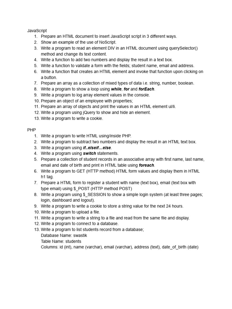 Labsheet Questions | PDF