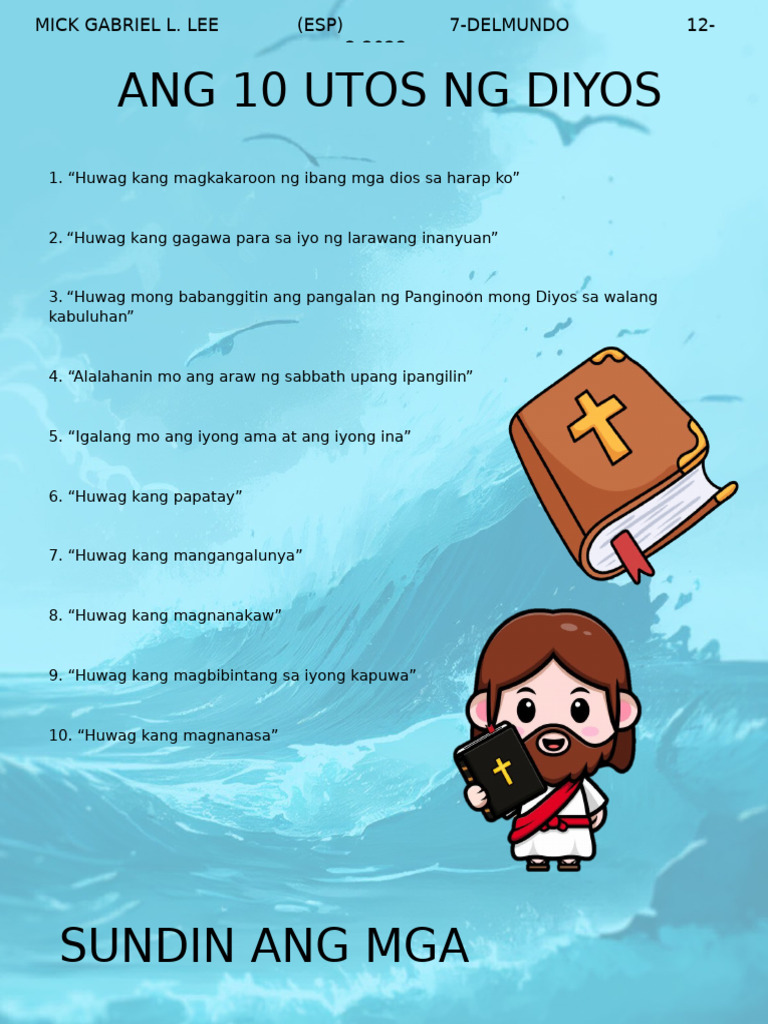 Ang 10 Utos NG Diyos | PDF