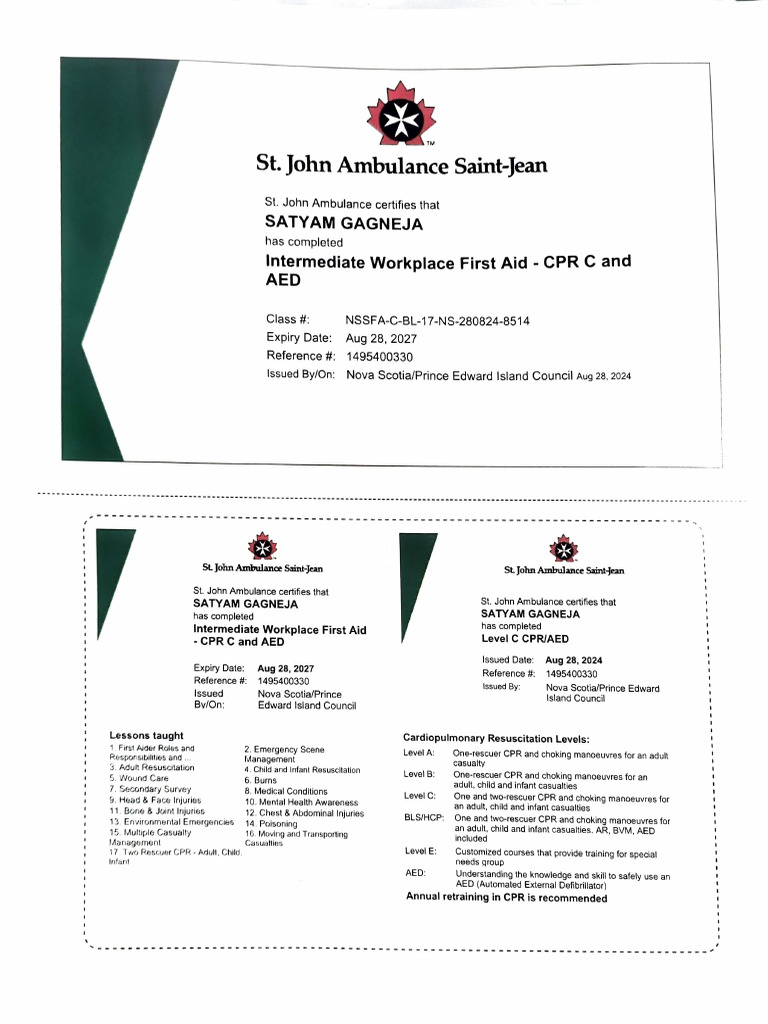 St. John Ambulance | PDF