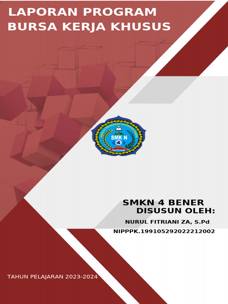 Program Kerja Bkk T A 2023 2024 Pdf