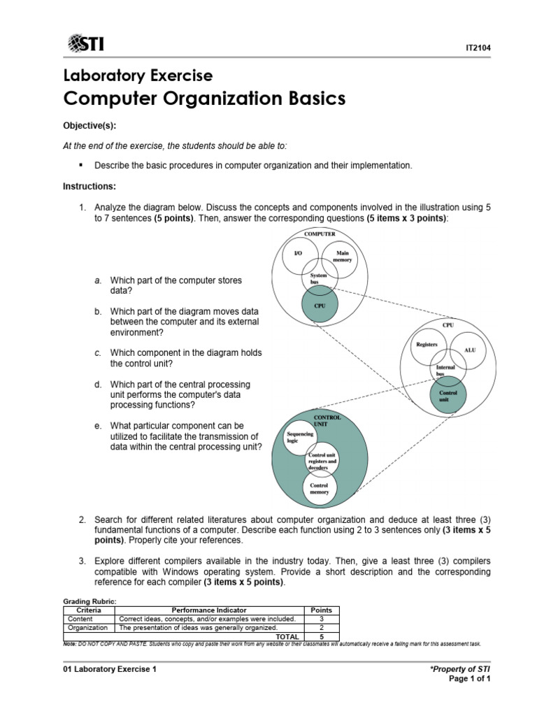 01 Laboratory Exercise 1(5) | PDF