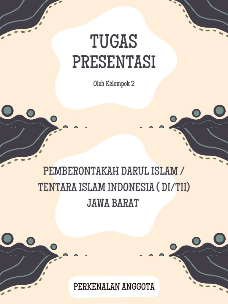 Abu Arang Dan Hijau Pola Abstrak Tugas Presentasi | PDF