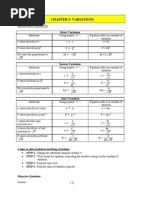 Variations in Form 5 Mathematics | PDF