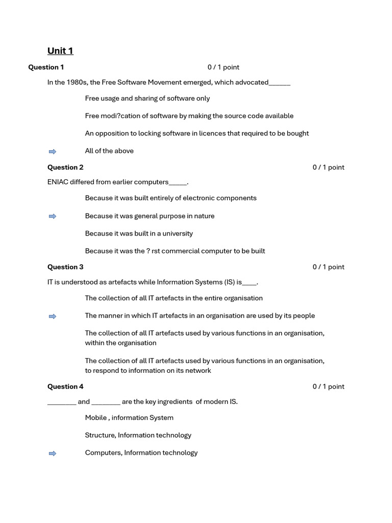 Management Information System-MCQ | PDF | Duplex (Telecommunications ...
