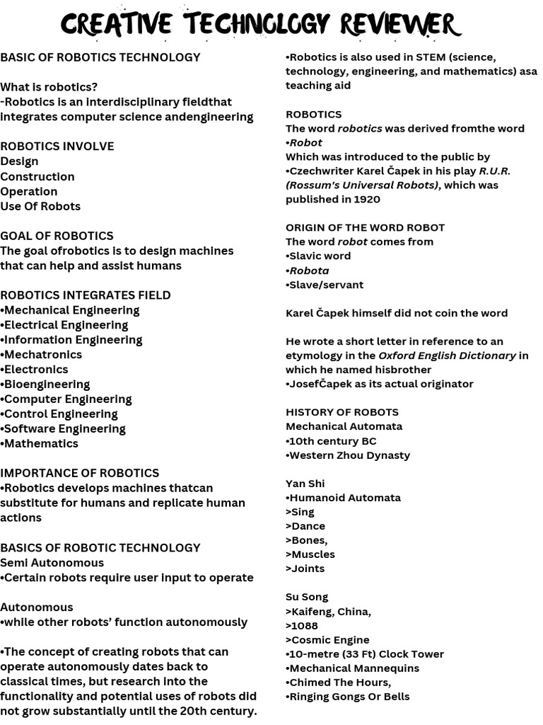Ctech Reviewer Grade 10 Pdf