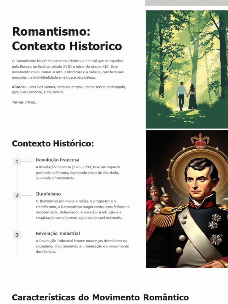 Romantismo-Contexto-Historico | PDF