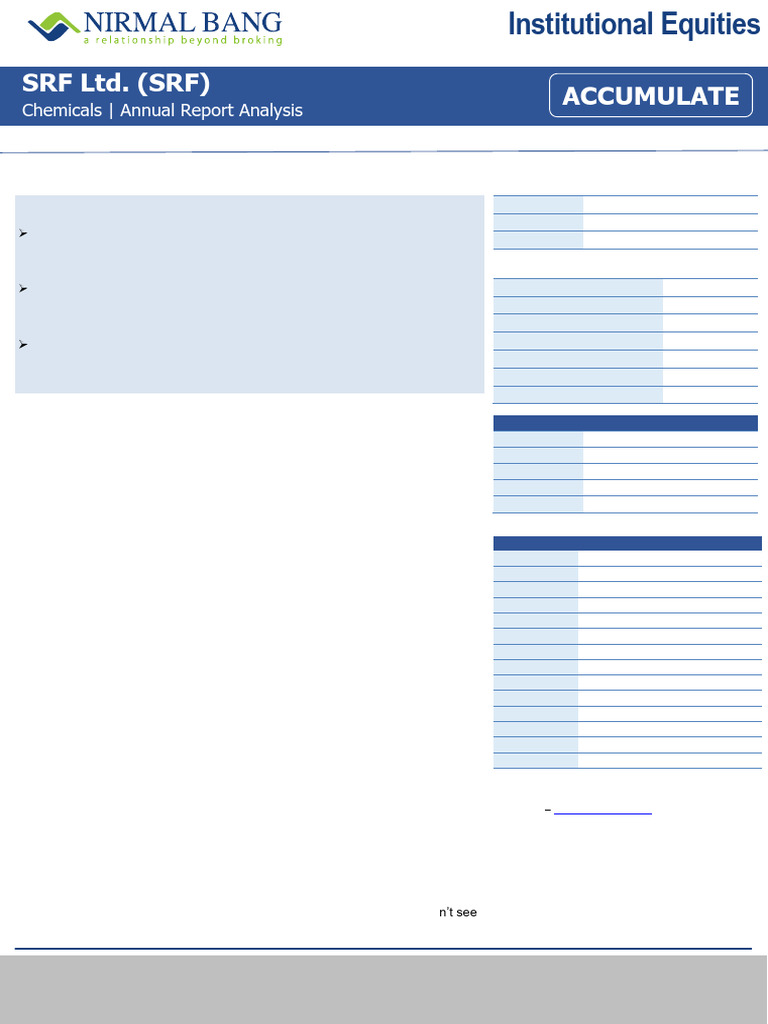 SRF Annual Report Analysis 23 June 2024 | PDF