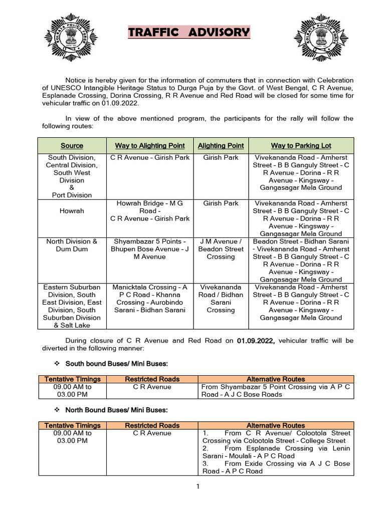 Traffic Advisory | PDF