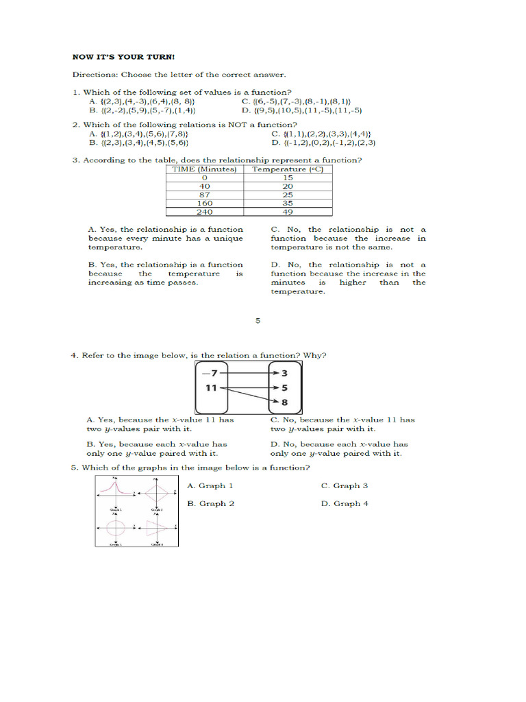 Gen Math Activity 1 | PDF