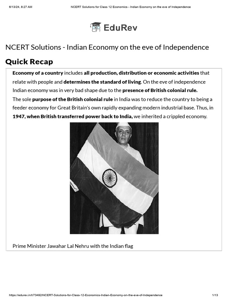 CH 1 Ncert Ied | PDF