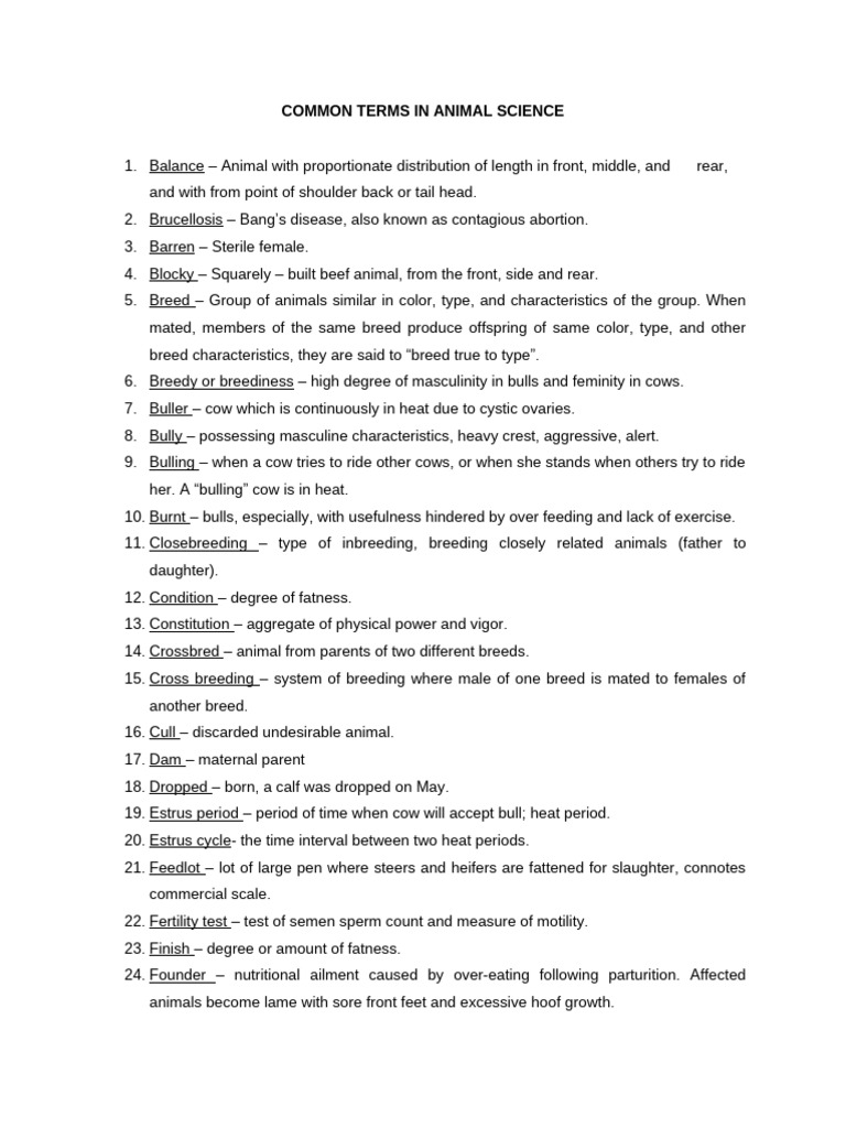 Common Terms | PDF