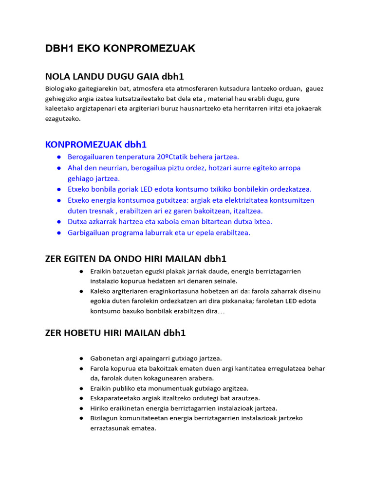 dbh1 EKO KONPROMEZUAK | PDF