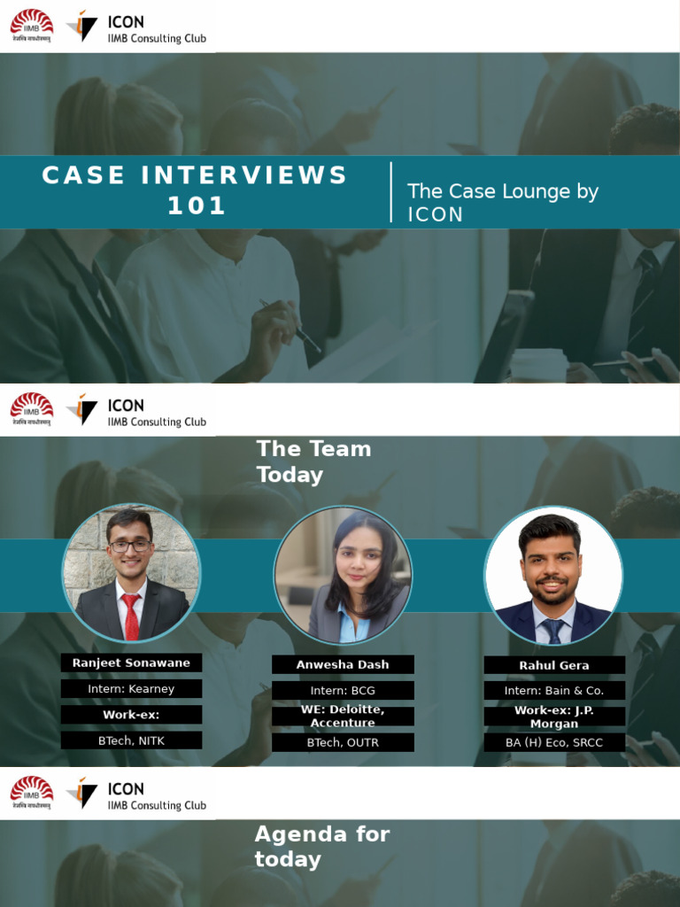 ICON - Case Interviews 101 | PDF