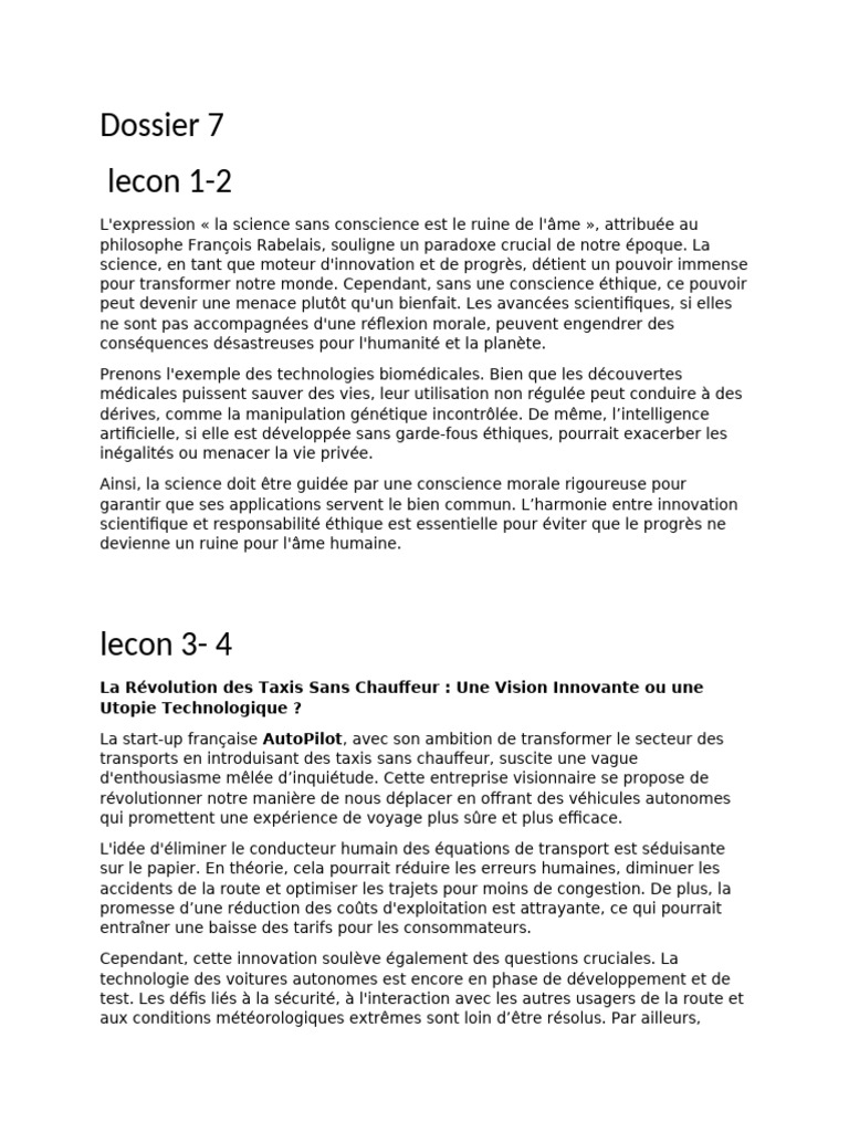 Dossier 7 B1 | PDF