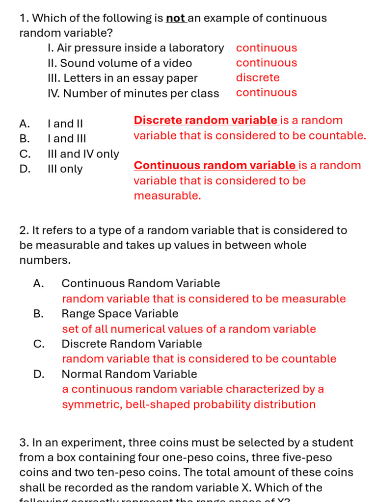 Answers Prelim Stats Q1 | PDF