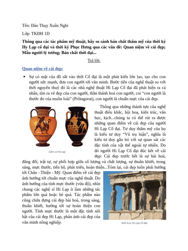 Dao Thuy Xuan Nghi TKDH 1D | PDF