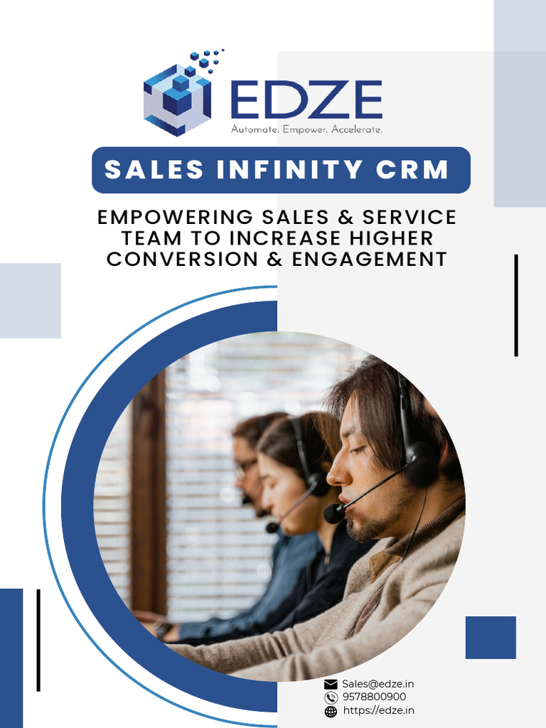 EDZE Soft - Sales Infinity CRM | PDF