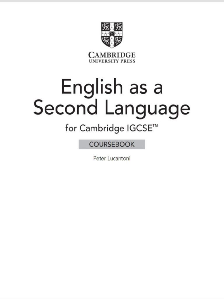 English As A Second Language 6th Edition Coursebook Compressed | PDF