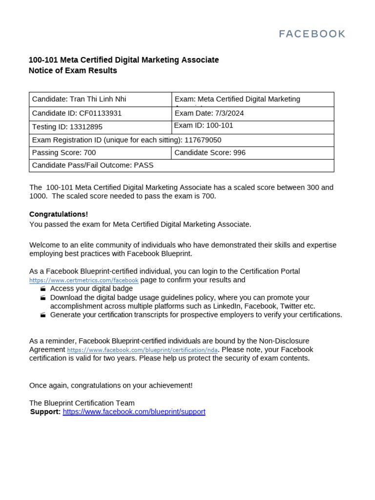 Meta Certified Digital Marketing Associate | PDF