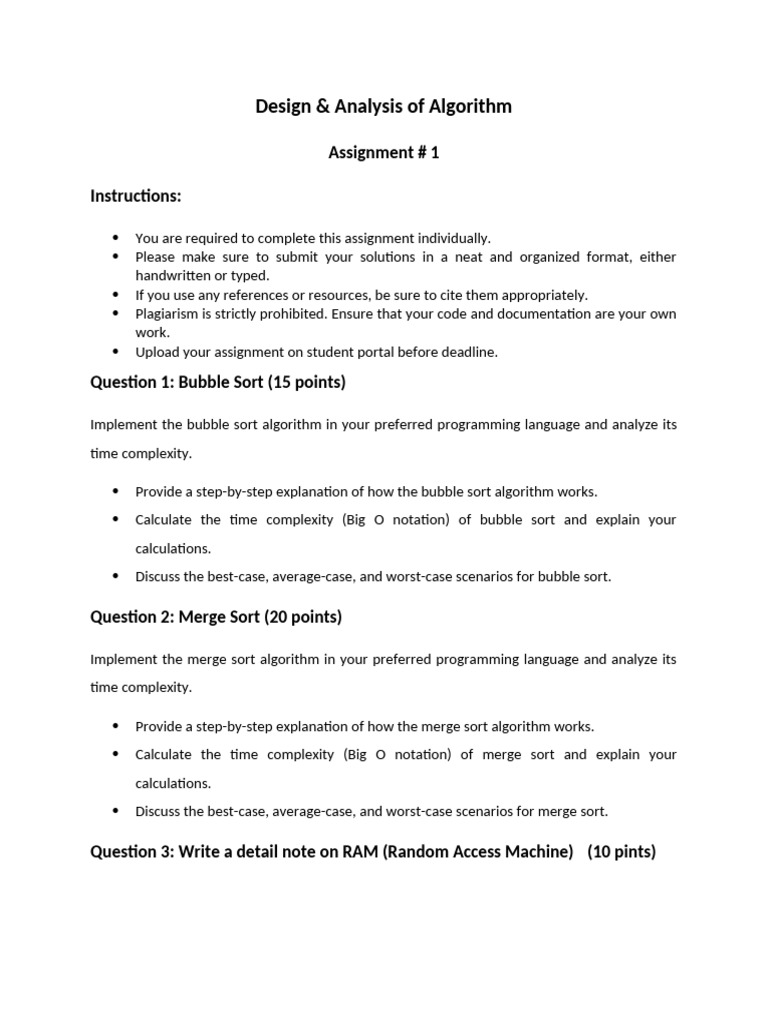 Assignment 1 | PDF