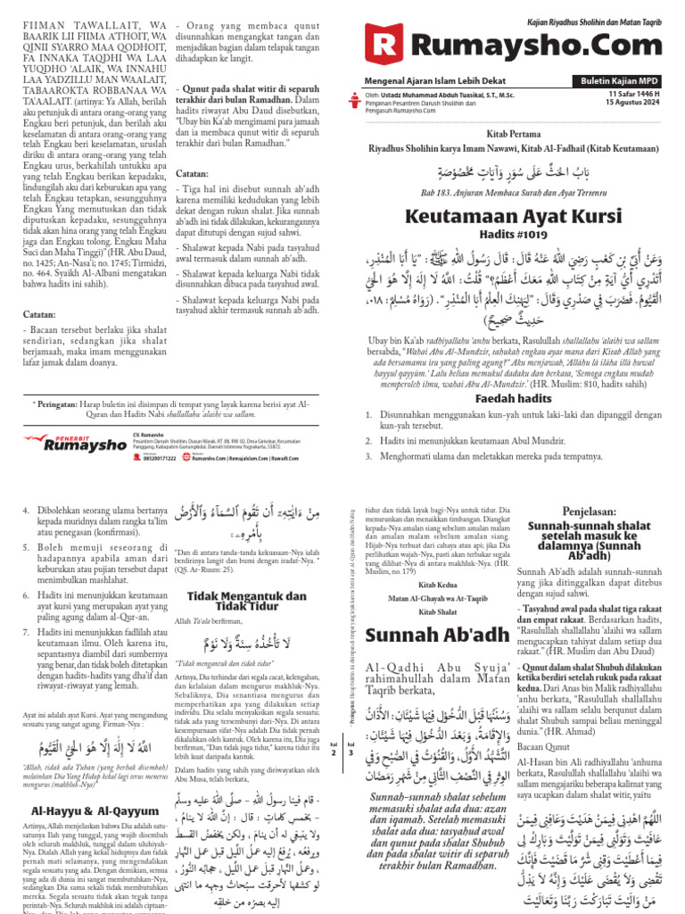 Buletin MPD 22-08-2024 | PDF