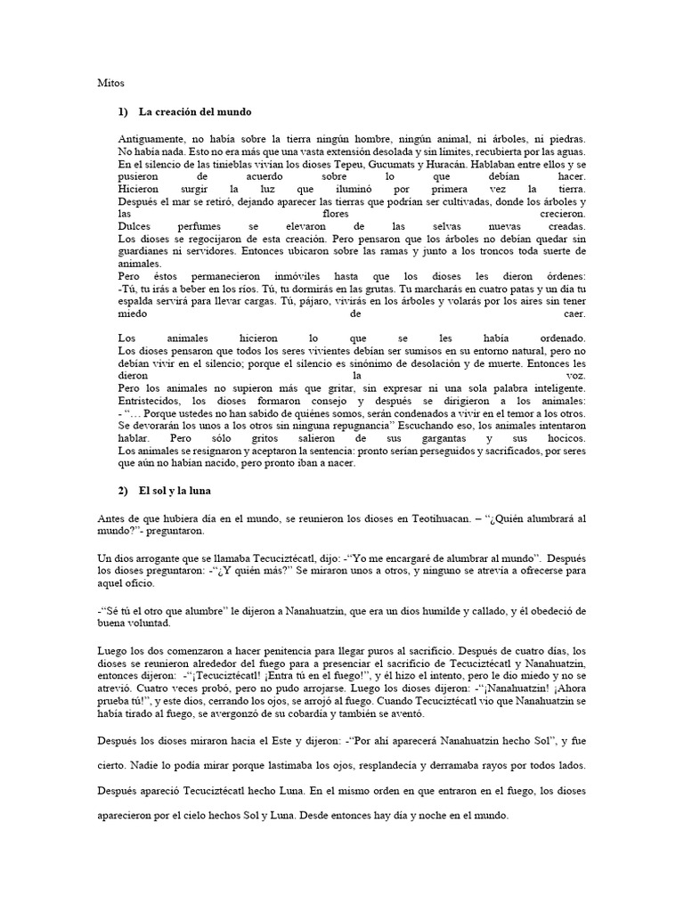 Mitos Leyendas | PDF