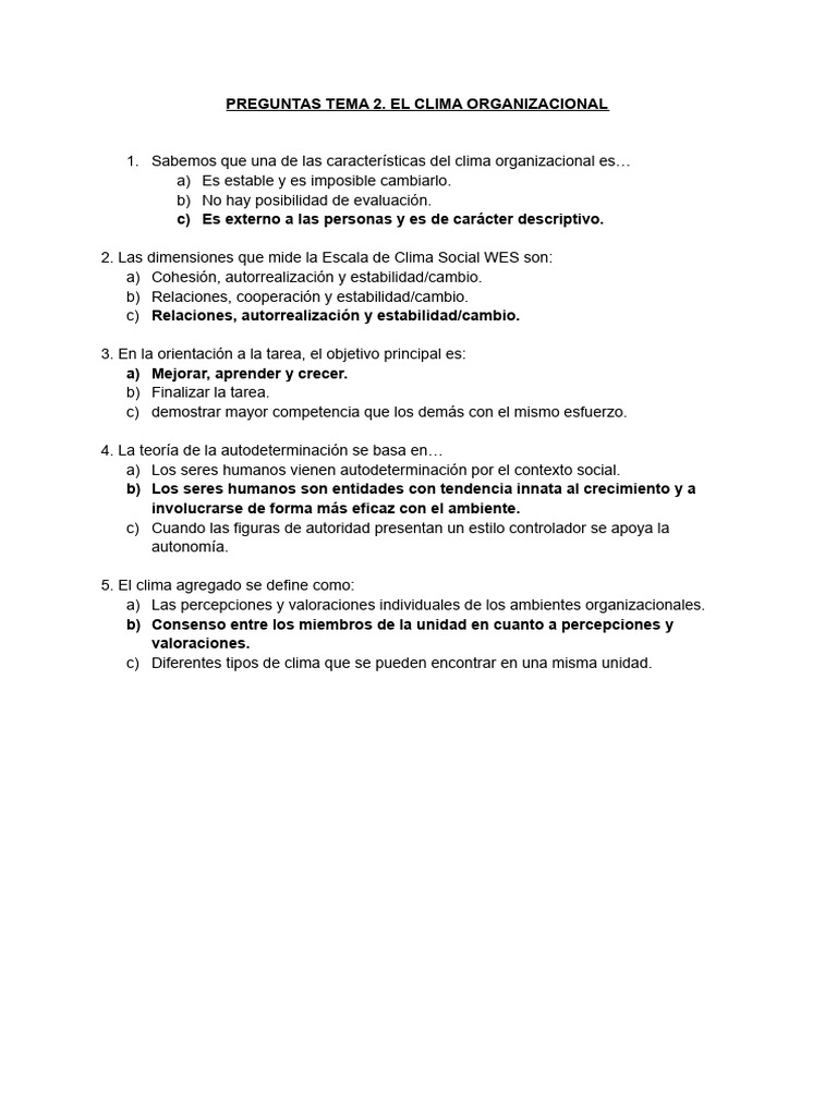 Preguntas Tema 2.clima | PDF