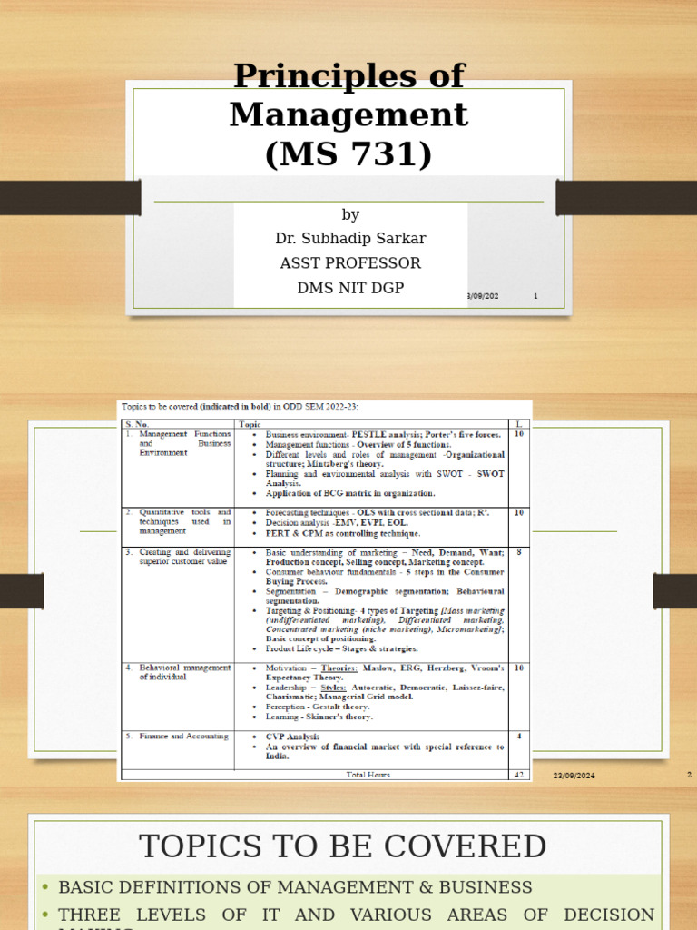 1ST Class of PPM | PDF