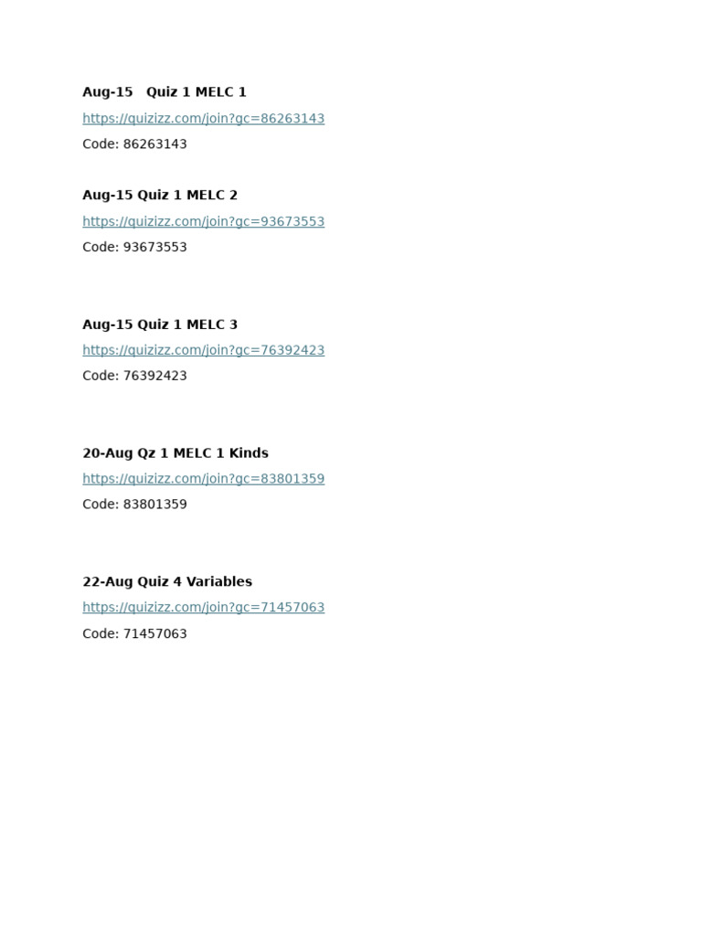 Quizizz PR2 1st QTR | PDF