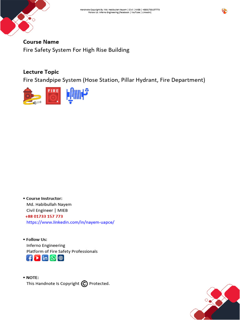 Demo Handnote - Fire Standpipe System (NFPA 14) | PDF