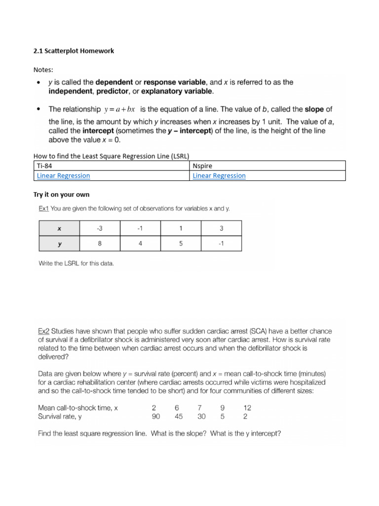 2.1 Scatterplot HW | PDF