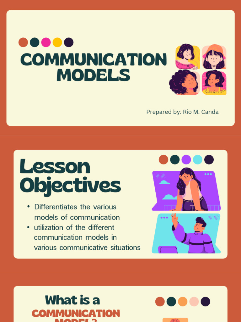 Lesson 3 - Communication Models | PDF