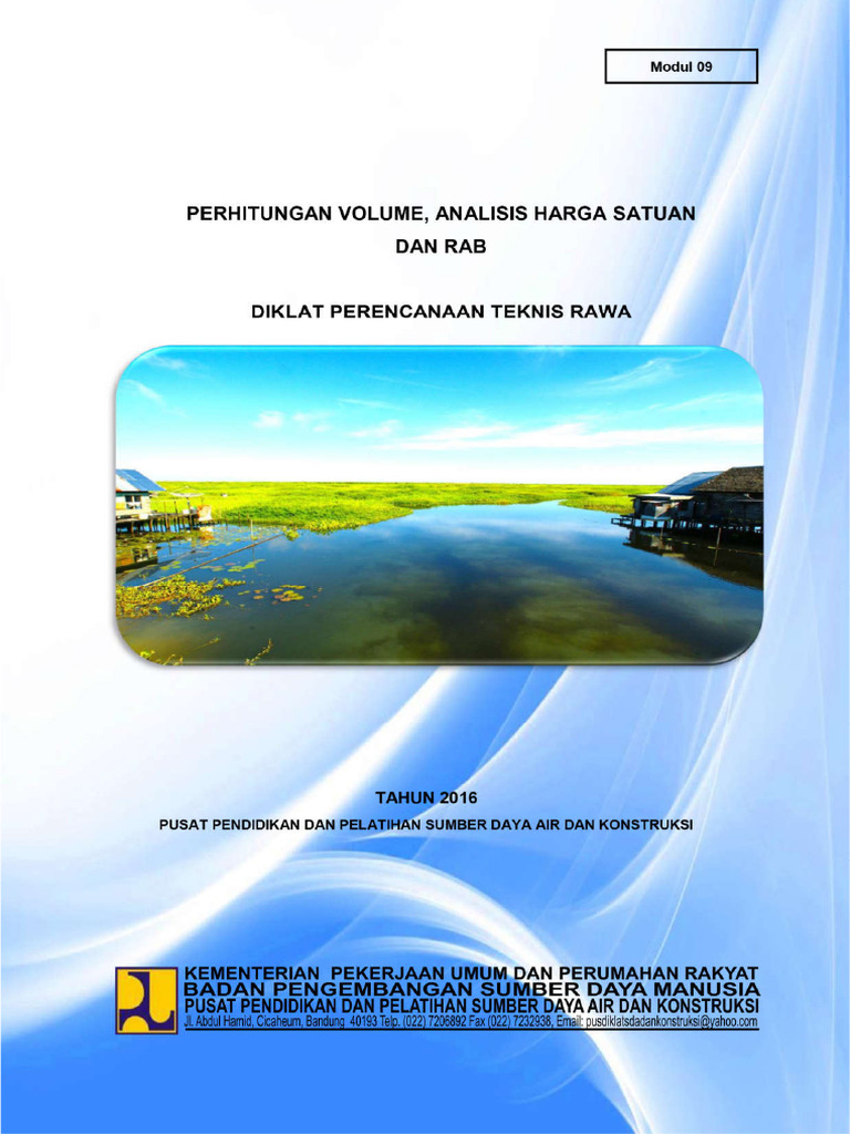 PUPR BAB I - Perhitungan Volume RAB | PDF