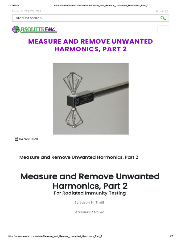 Measure and Remove Unwanted Harmonics Part 2 | PDF