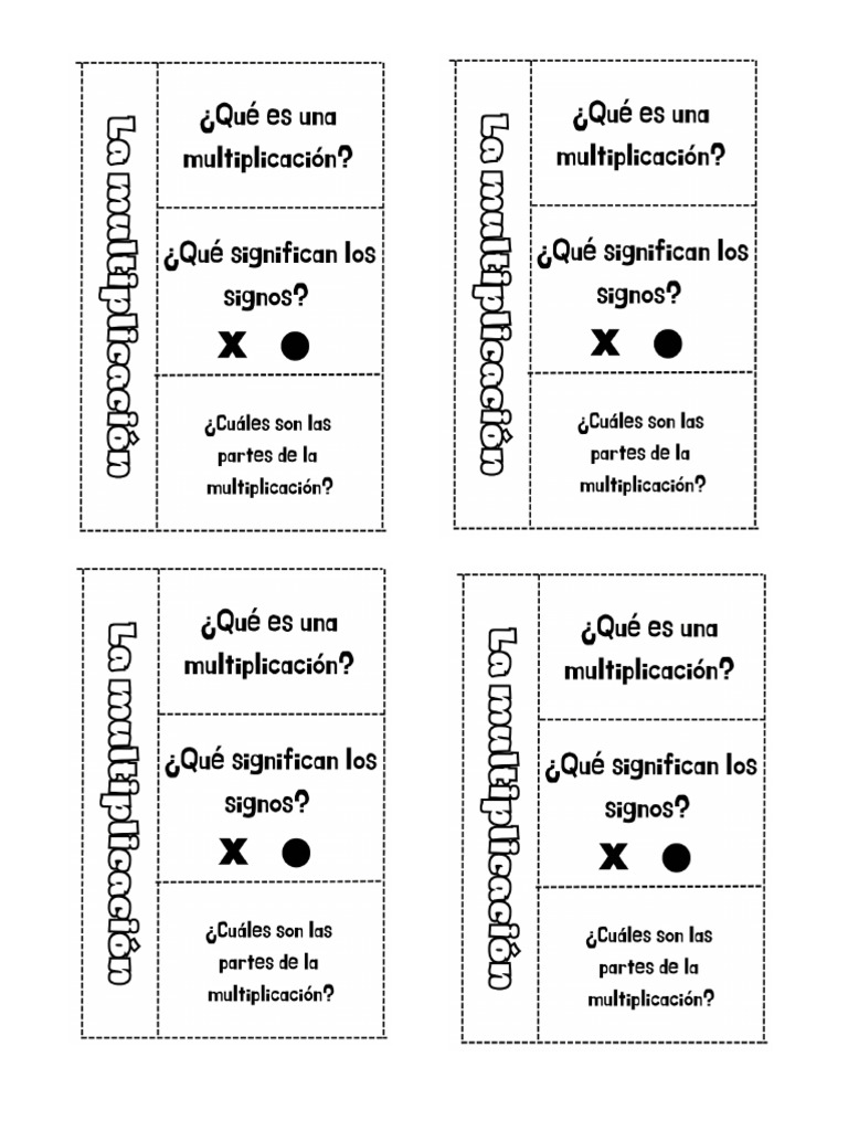 Actividad de Multiplicación para Imprimir | PDF